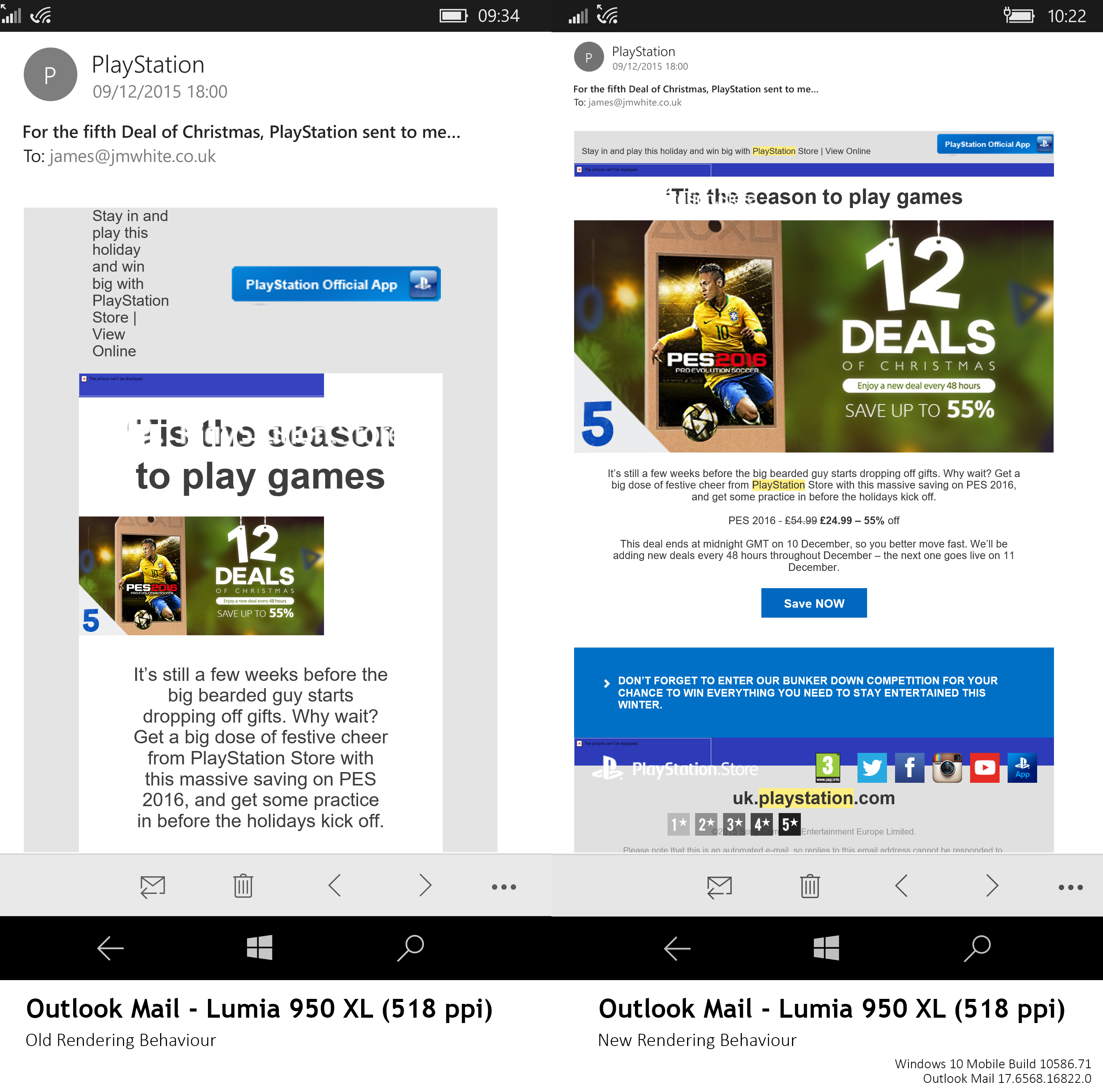Windows 10 Outlook Mail gets updated with email rendering "improvements ...